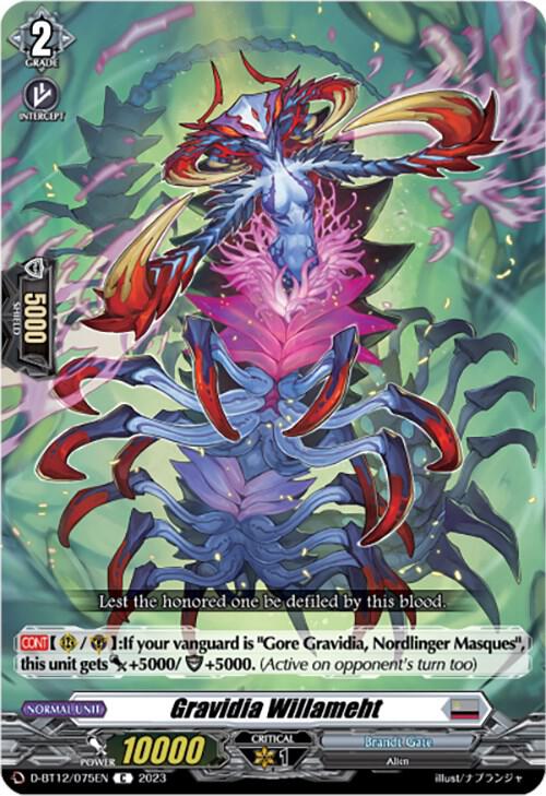 Gravidia Willameht - D-BT12: Evenfall Onslaught - Cardfight Vanguard ...