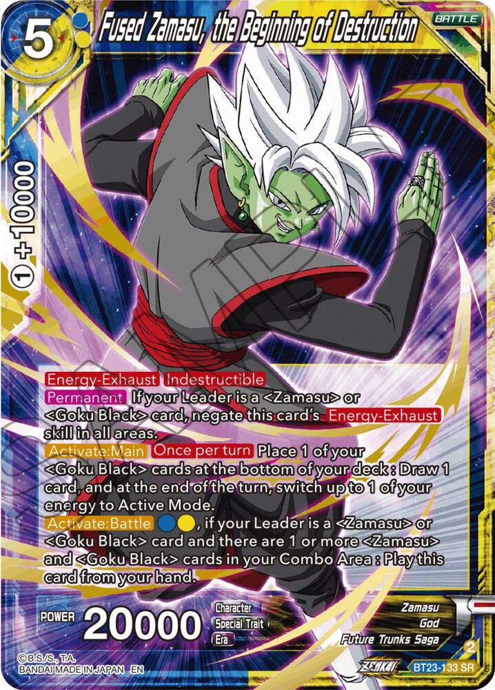 Fused Zamasu, the Beginning of Destruction - Perfect Combination - Dragon Ball Super: Masters ...