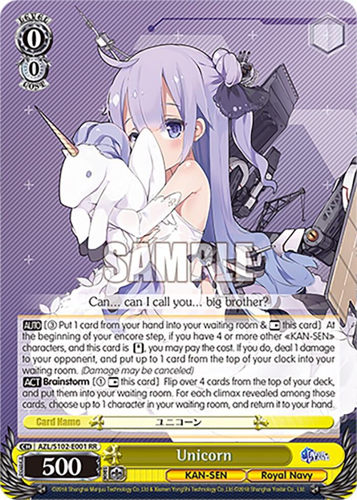 Unicorn - Azur Lane - Weiss Schwarz - TCGplayer.com