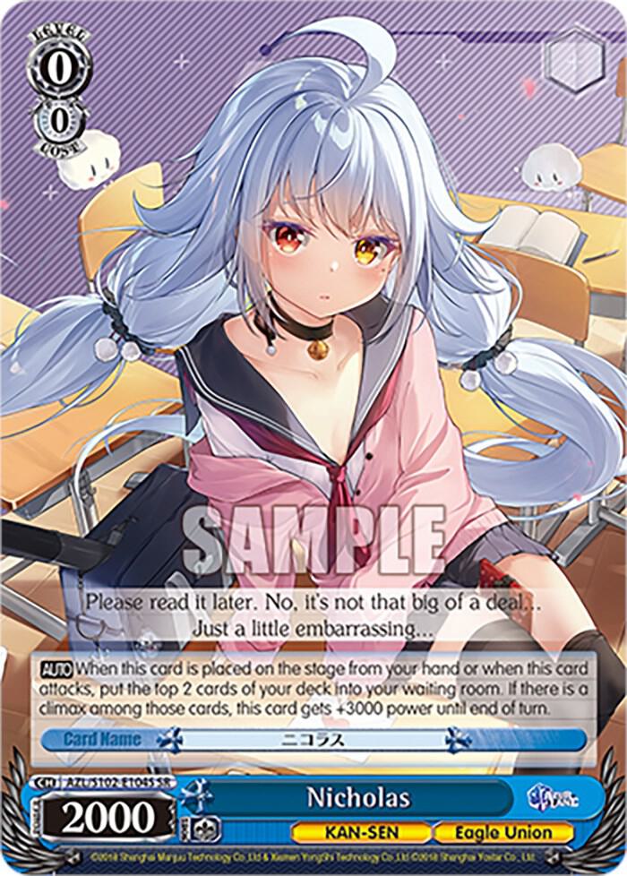 Nicholas (SR) - Azur Lane - Weiss Schwarz - TCGplayer.com