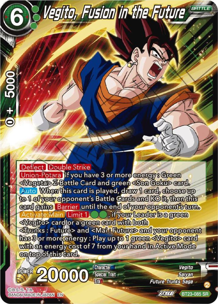 Vegito, Fusion in the Future - Perfect Combination - Dragon Ball Super: Masters - TCGplayer.com