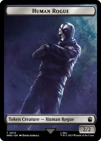 Human Rogue // Beast Double-Sided Token - Universes Beyond: Doctor Who ...
