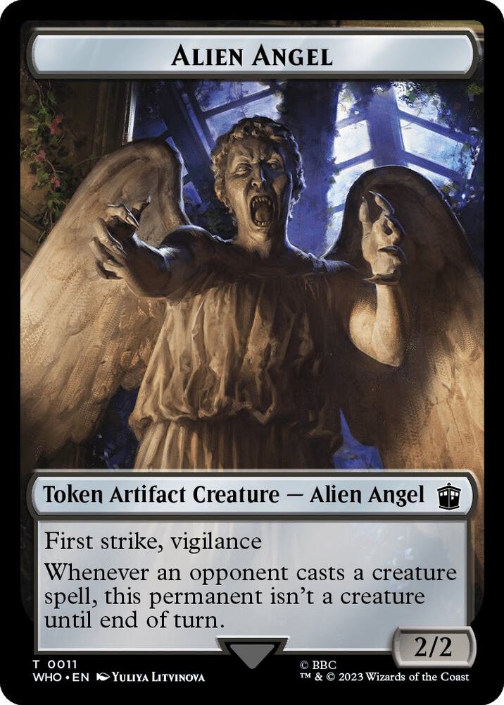 Alien Angel // Dalek Double-Sided Token - Universes Beyond: Doctor Who ...