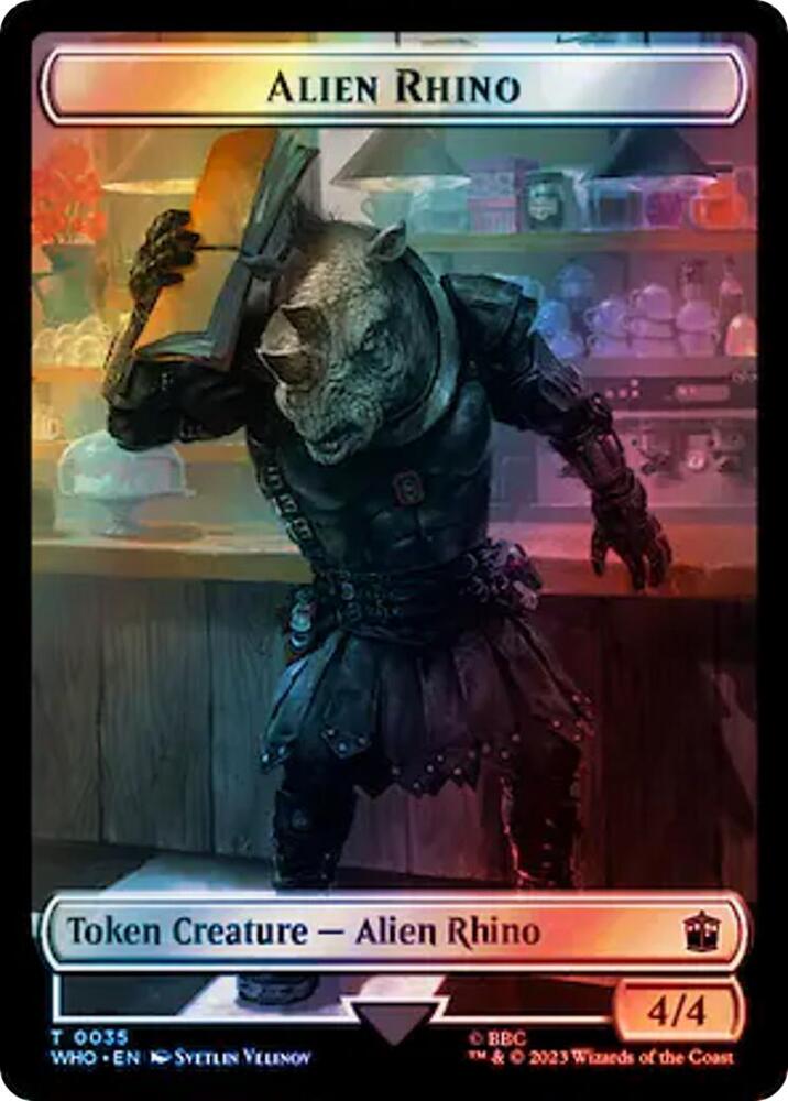 Alien Rhino // Mutant Double-Sided Token (Surge Foil) - Universes ...