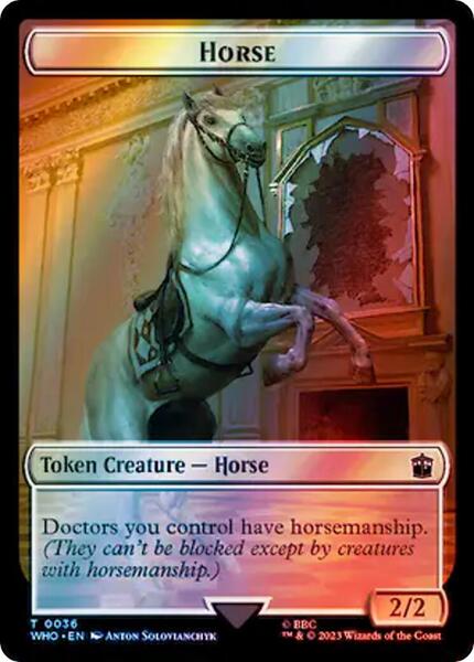 Horse // Alien Salamander Double-Sided Token (Surge Foil) - Universes ...