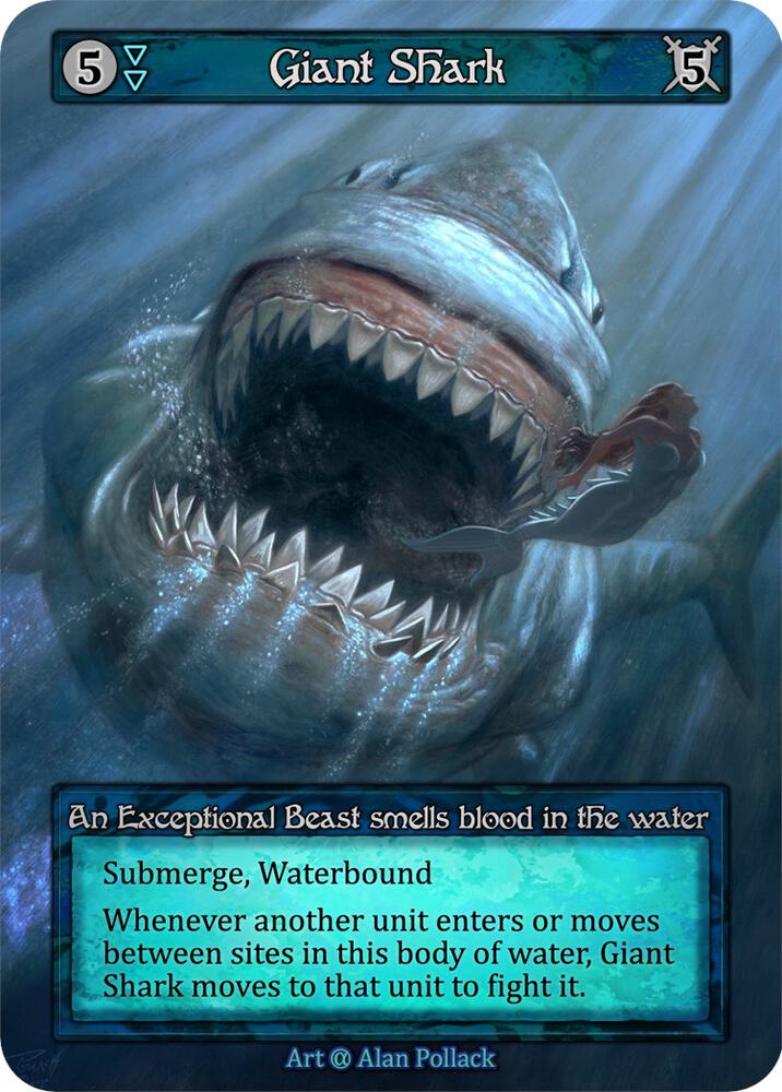 Giant Shark - Alpha - Sorcery: Contested Realm - TCGplayer.com