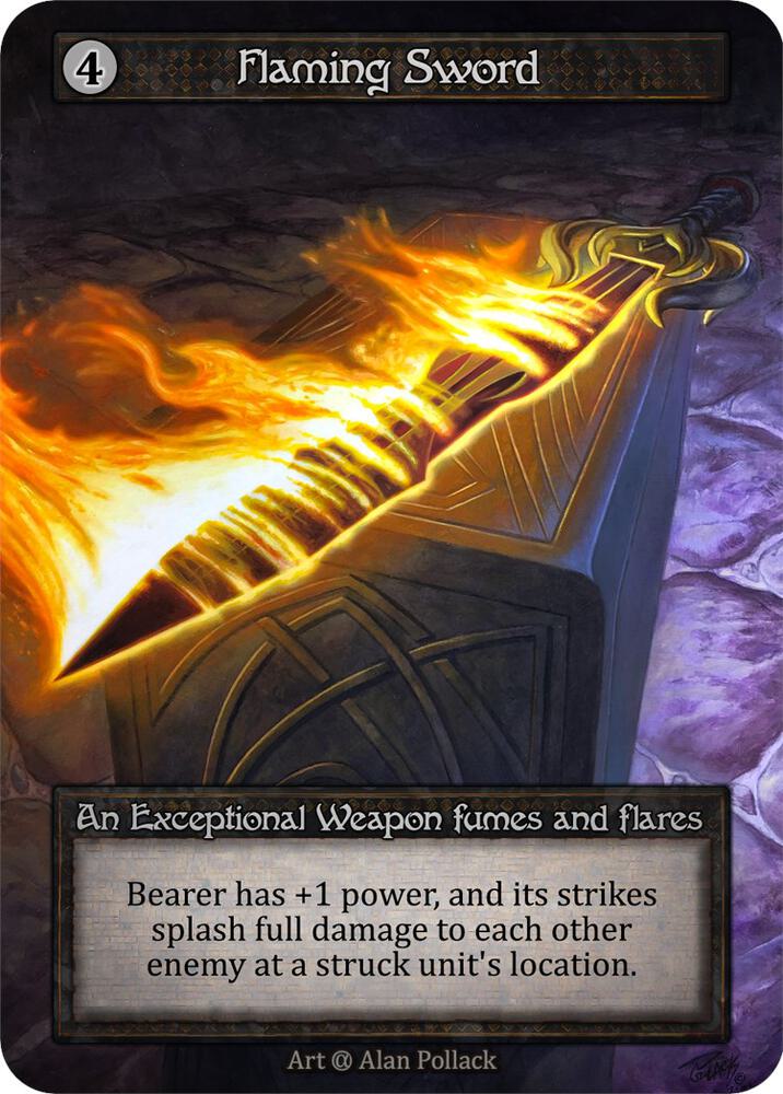 Flaming Sword - Alpha - Sorcery: Contested Realm - TCGplayer.com