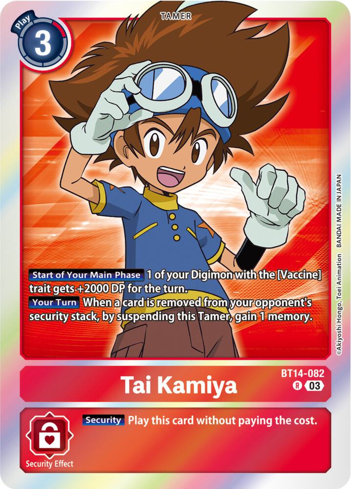 Tai Kamiya - Blast Ace - Digimon Card Game
