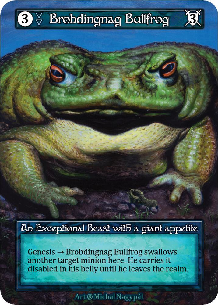 Brobdingnag Bullfrog (Foil) - Beta - Sorcery: Contested Realm ...