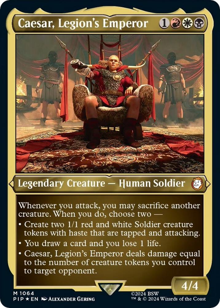 Caesar, Legion's Emperor (Display Commander) - Thick Stock - Universes ...
