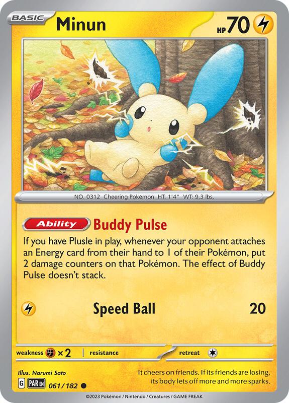 Plusle - 060/182 - SV04: Paradox Rift - Pokemon - TCGplayer.com