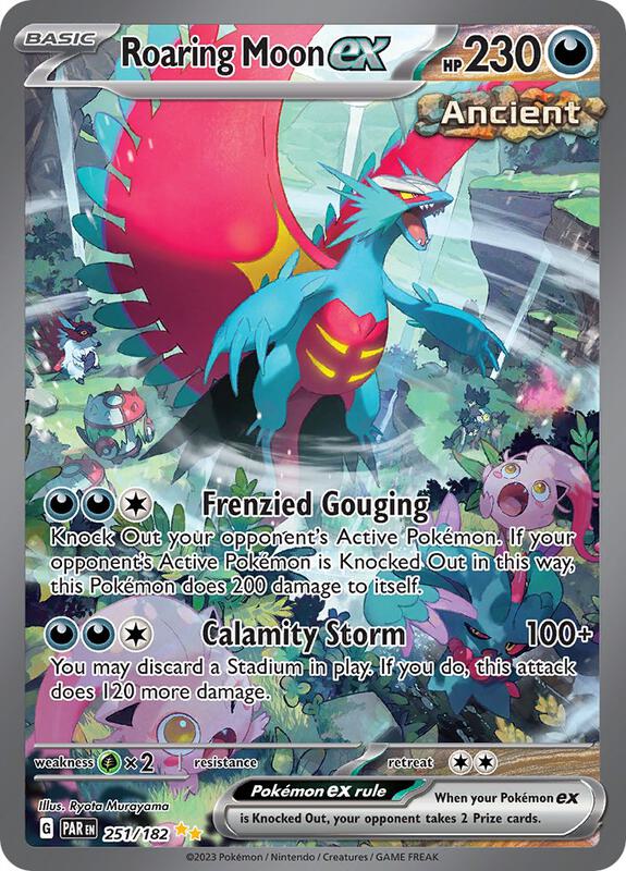 Roaring Moon ex - 251/182 - SV04: Paradox Rift - Pokemon - TCGplayer.com