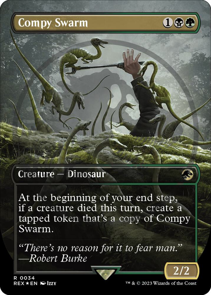 Compy Swarm (Borderless) (Emblem) - Universes Beyond: Jurassic World ...