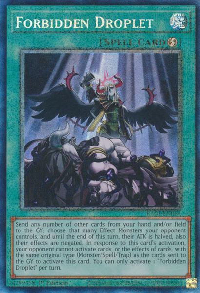 Forbidden Droplet (PCR) - 25th Anniversary Rarity Collection - YuGiOh ...