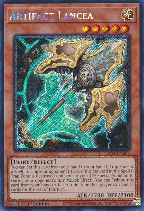Artifact Lancea (Platinum Secret Rare) - 25th Anniversary Rarity Collection - YuGiOh - TCGplayer.com