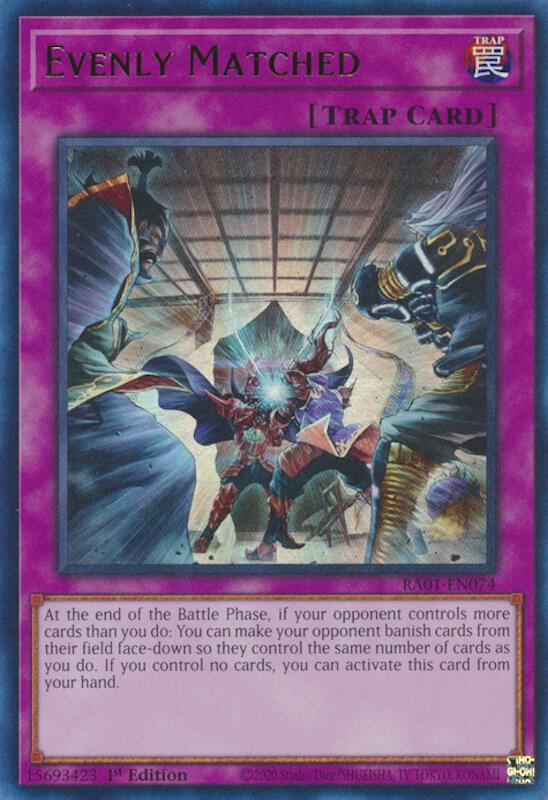 Evenly Matched (UR) - 25th Anniversary Rarity Collection - YuGiOh ...