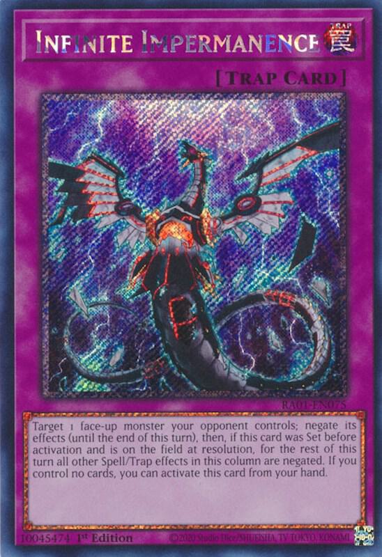 Infinite Impermanence (Platinum Secret Rare) - 25th Anniversary Rarity Collection - YuGiOh ...