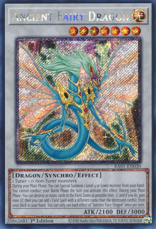 Ancient Fairy Dragon (Platinum Secret Rare) - 25th Anniversary Rarity Collection - YuGiOh ...