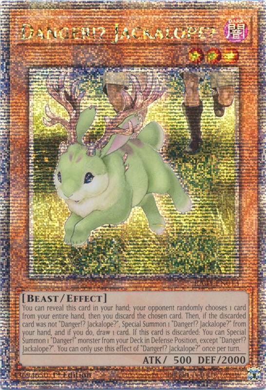 Danger!? Jackalope? (Quarter Century Secret Rare) - 25th Anniversary Rarity Collection - YuGiOh ...