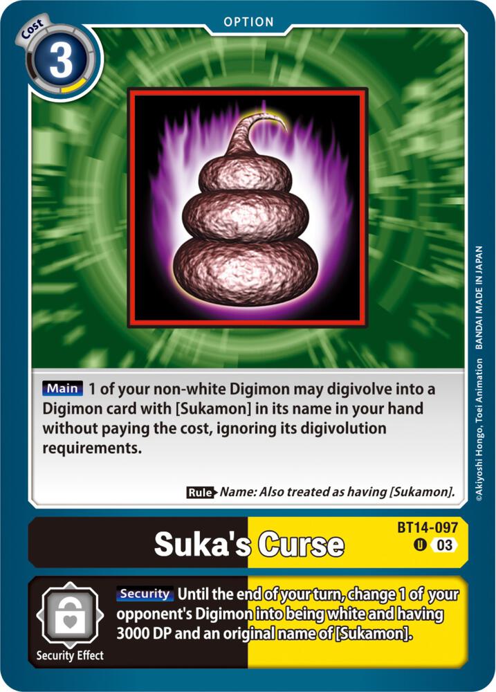 Suka's Curse - Blast Ace - Digimon Card Game - TCGplayer.com