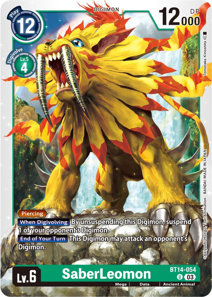 SaberLeomon - Blast Ace - Digimon Card Game