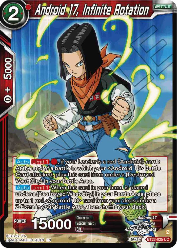 Android 17, Infinite Rotation - Perfect Combination - Dragon Ball Super ...