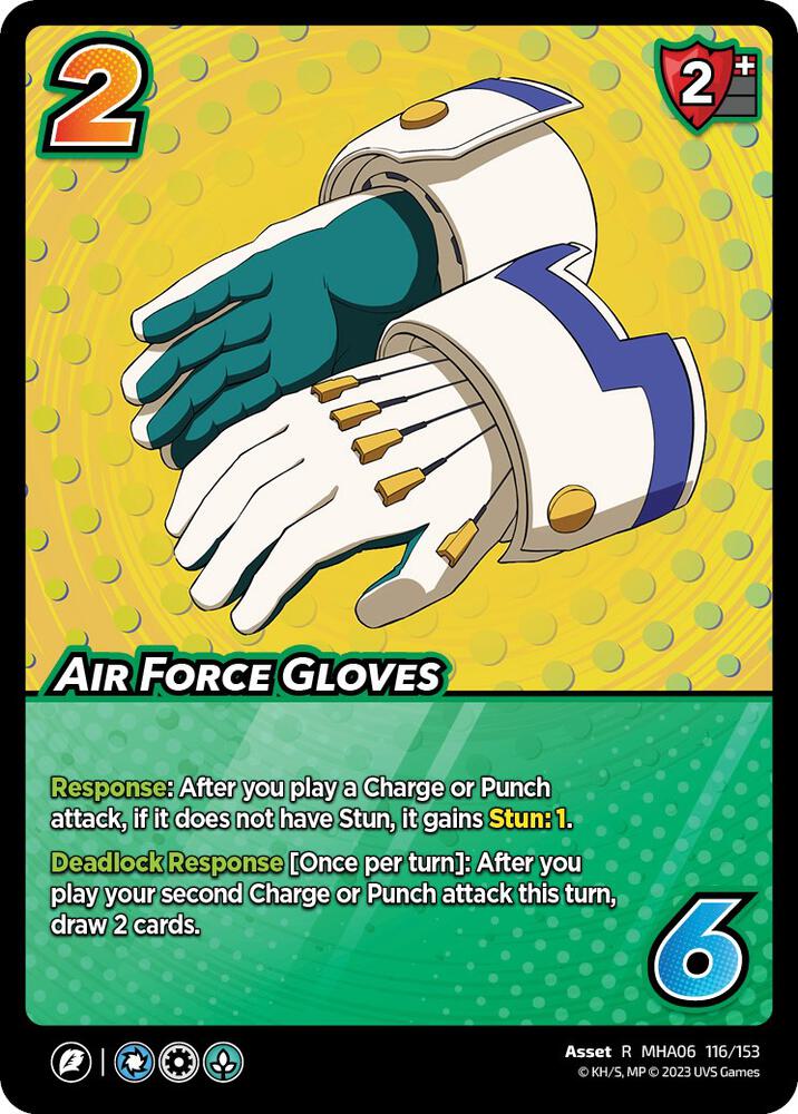 Air Force Gloves - UniVersus: My Hero Academia: Jet Burn - UniVersus ...