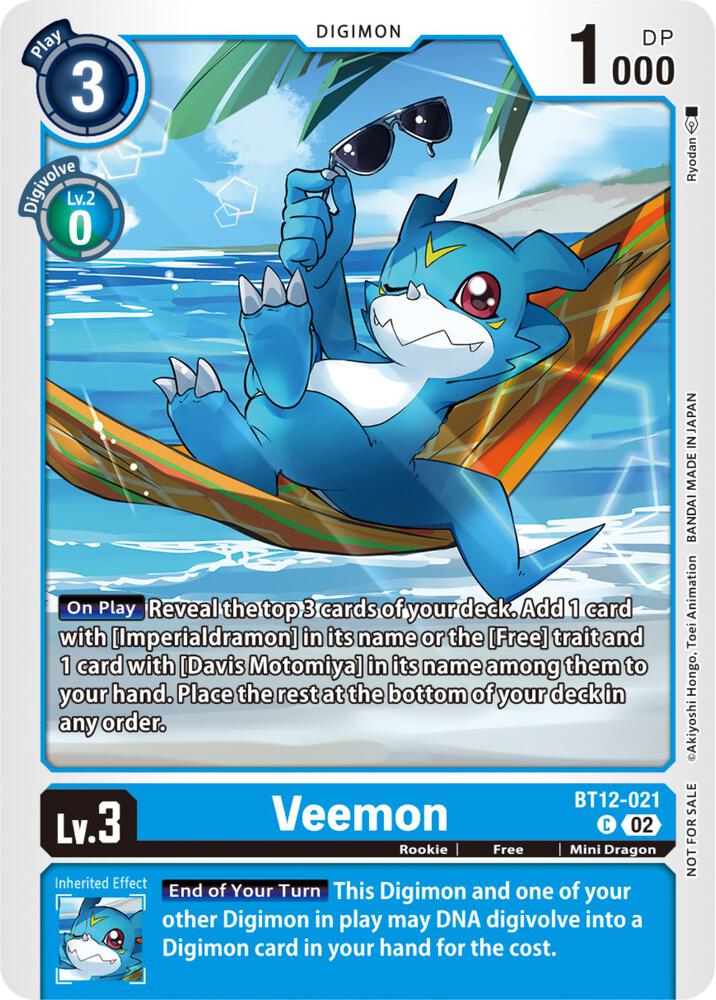 Veemon (NYCC 2023 Demo Deck) - Digimon Demo Deck Exclusive Cards ...