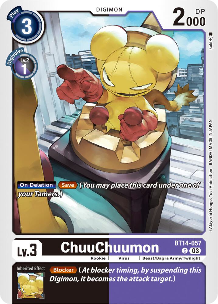 ChuuChuumon - Blast Ace - Digimon Card Game - TCGplayer.com