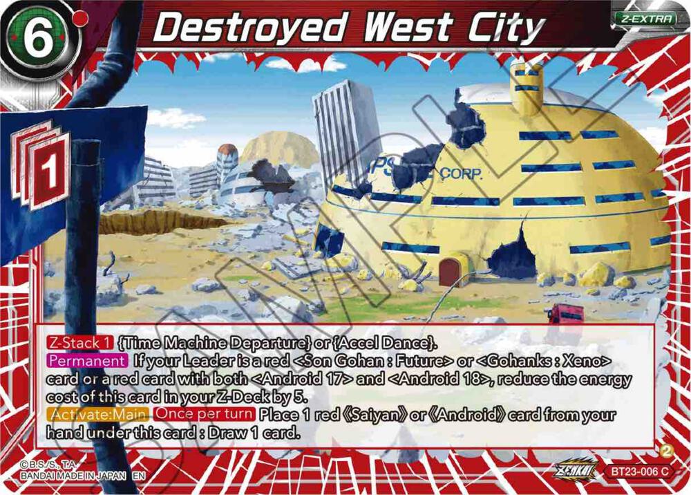 Destroyed West City - Perfect Combination - Dragon Ball Super: Masters ...