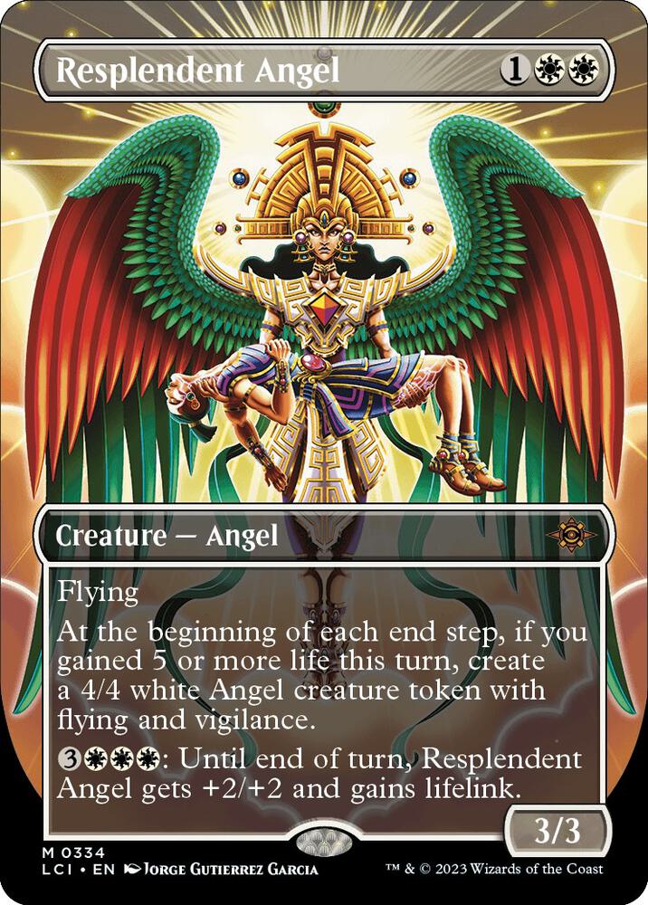 Resplendent Angel (Borderless) - The Lost Caverns of Ixalan - Magic ...