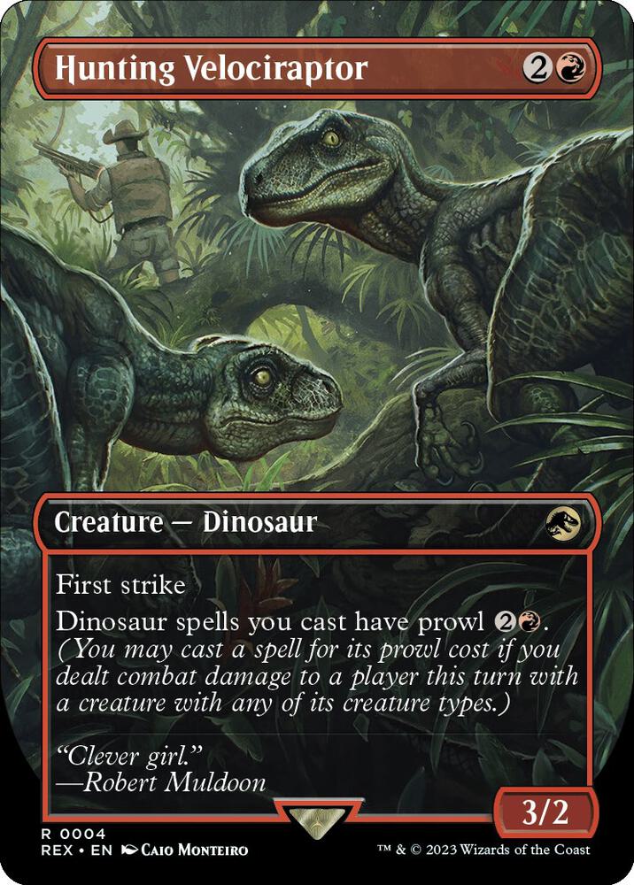 Hunting Velociraptor (Borderless) - Universes Beyond: Jurassic World ...