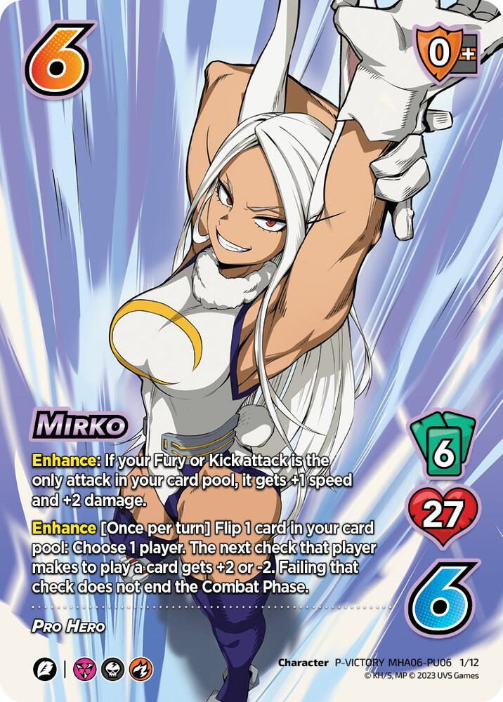 Mirko (Plus Ultra Pack 6 Victory) - UniVersus: My Hero Academia Promo Cards - UniVersus ...