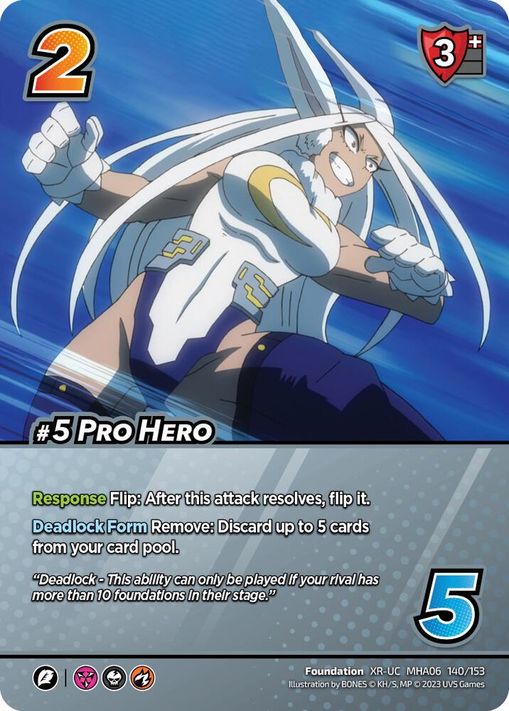 #5 Pro Hero (XR) - UniVersus: My Hero Academia: Jet Burn - UniVersus ...