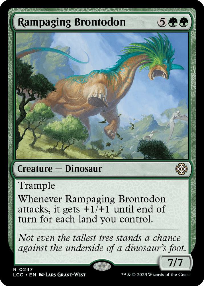 Rampaging Brontodon - Commander: The Lost Caverns of Ixalan - Magic ...