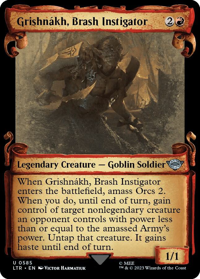 Grishnakh, Brash Instigator (Showcase Scrolls) - Universes Beyond: The ...