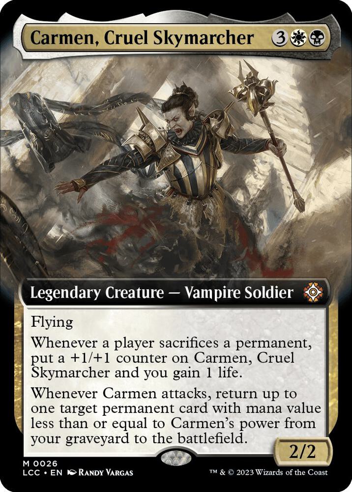 Carmen, Cruel Skymarcher (Extended Art) - Commander: The Lost Caverns of Ixalan - Magic: The ...