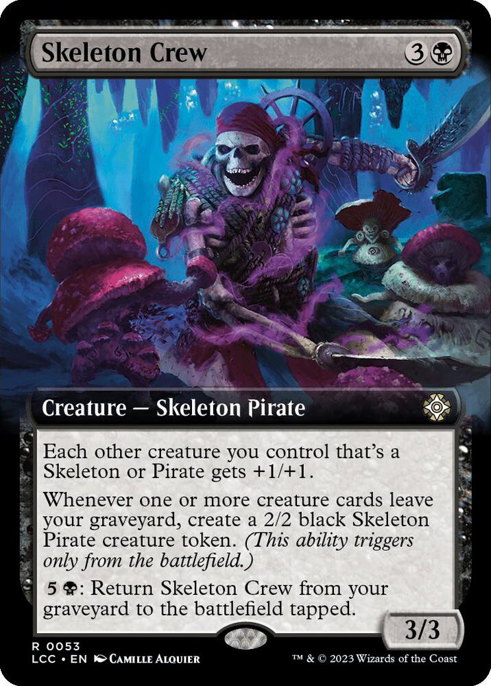 Skeleton Crew (Extended Art) - Commander: The Lost Caverns of Ixalan - Magic: The Gathering ...