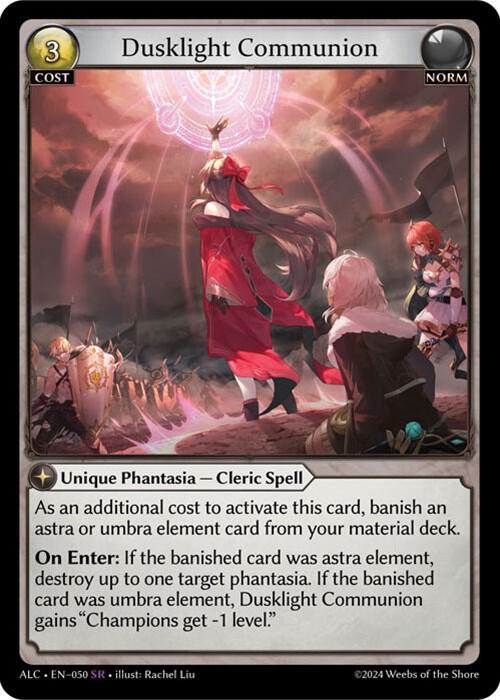 Dusklight Communion - Alchemical Revolution - Grand Archive TCG ...