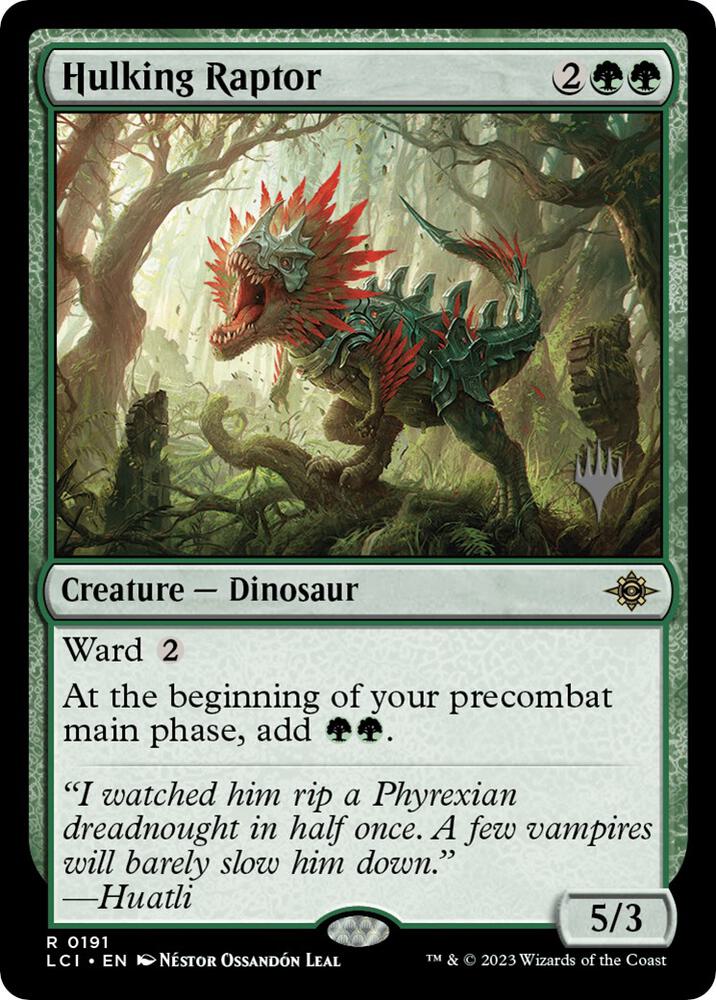 Hulking Raptor - Promo Pack: The Lost Caverns of Ixalan - Magic: The ...