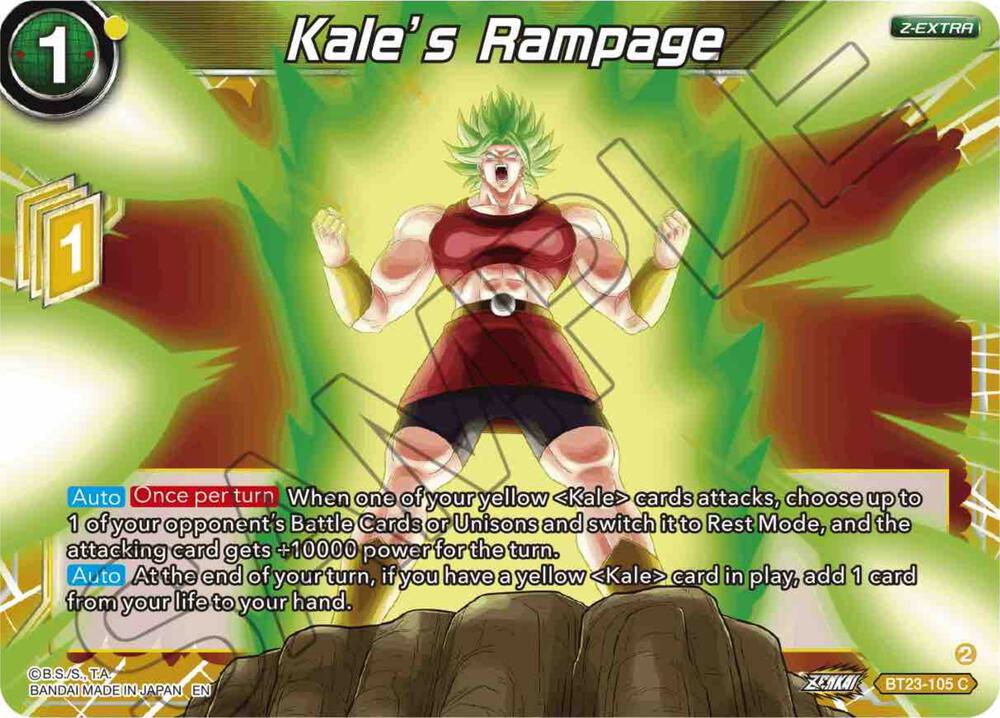 Kale's Rampage - Perfect Combination - Dragon Ball Super: Masters
