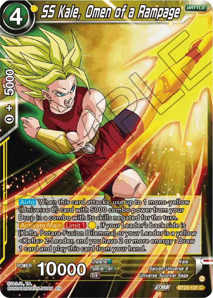 SS Kale, Omen of a Rampage - Perfect Combination - Dragon Ball Super ...