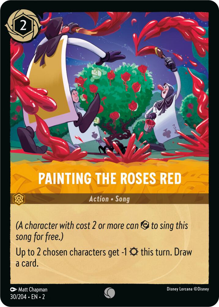 Painting the Roses Red - Rise of the Floodborn - Disney Lorcana ...