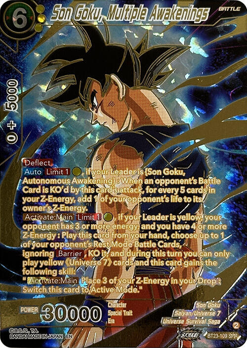 Son Goku, Multiple Awakenings (SPR) - Perfect Combination - Dragon Ball Super: Masters ...
