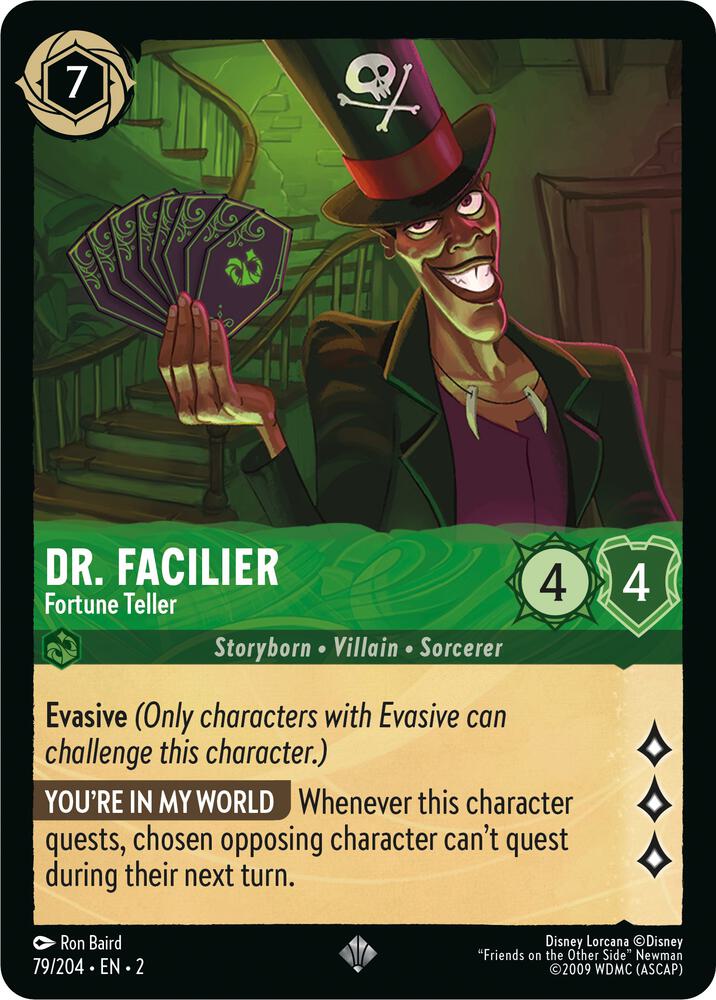Dr. Facilier - Fortune Teller - Rise of the Floodborn - Disney Lorcana ...