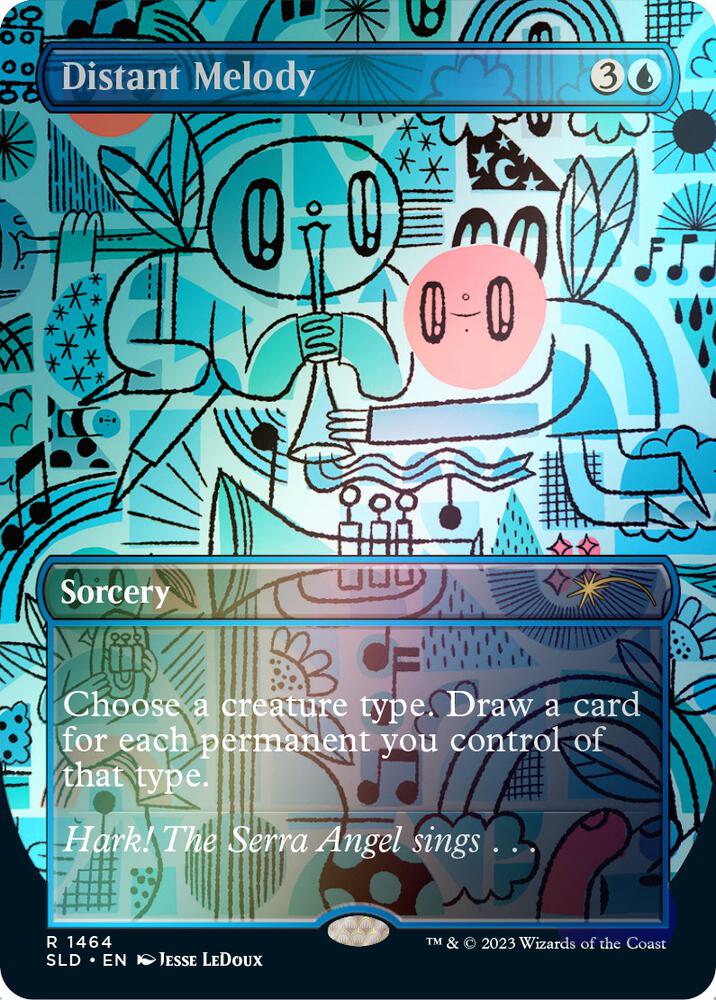 Distant Melody (1464) (Rainbow Foil) - Secret Lair Drop Series - Magic: The Gathering ...
