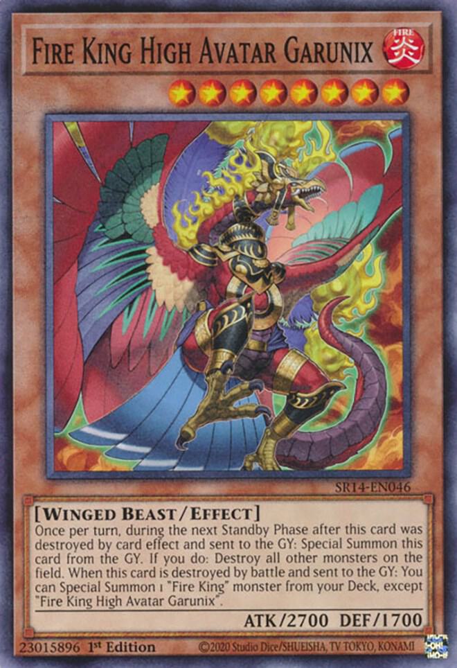 Fire King High Avatar Garunix - Structure Deck: Fire Kings - YuGiOh ...