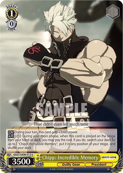 Chipp: Incredible Memory - Guilty Gear -Strive- - Weiss Schwarz