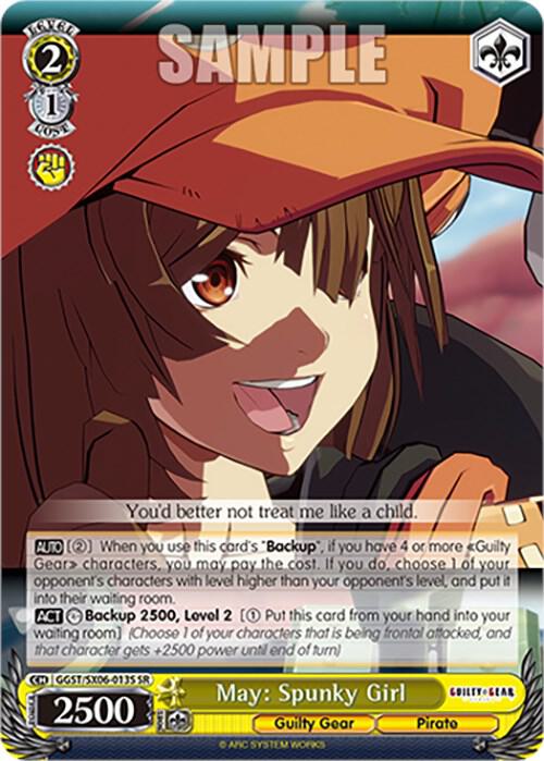 May: Spunky Girl (SR) - Guilty Gear -Strive- - Weiss Schwarz ...