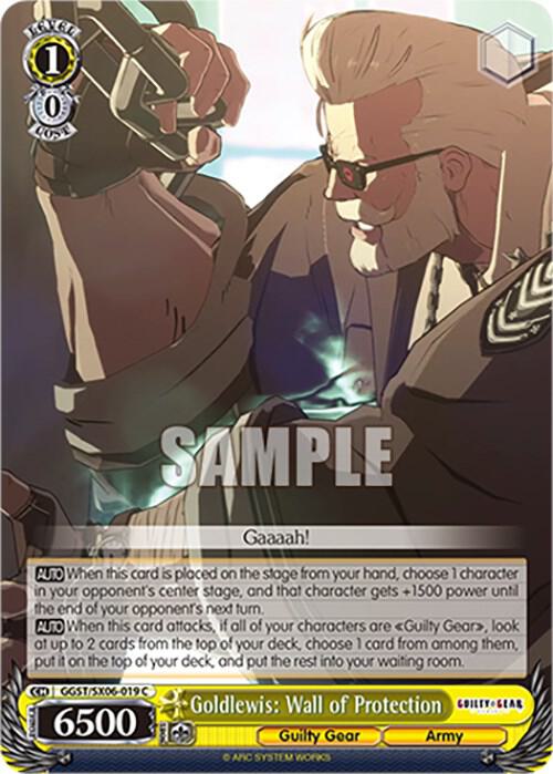 Goldlewis: Wall of Protection - Guilty Gear -Strive- - Weiss Schwarz ...